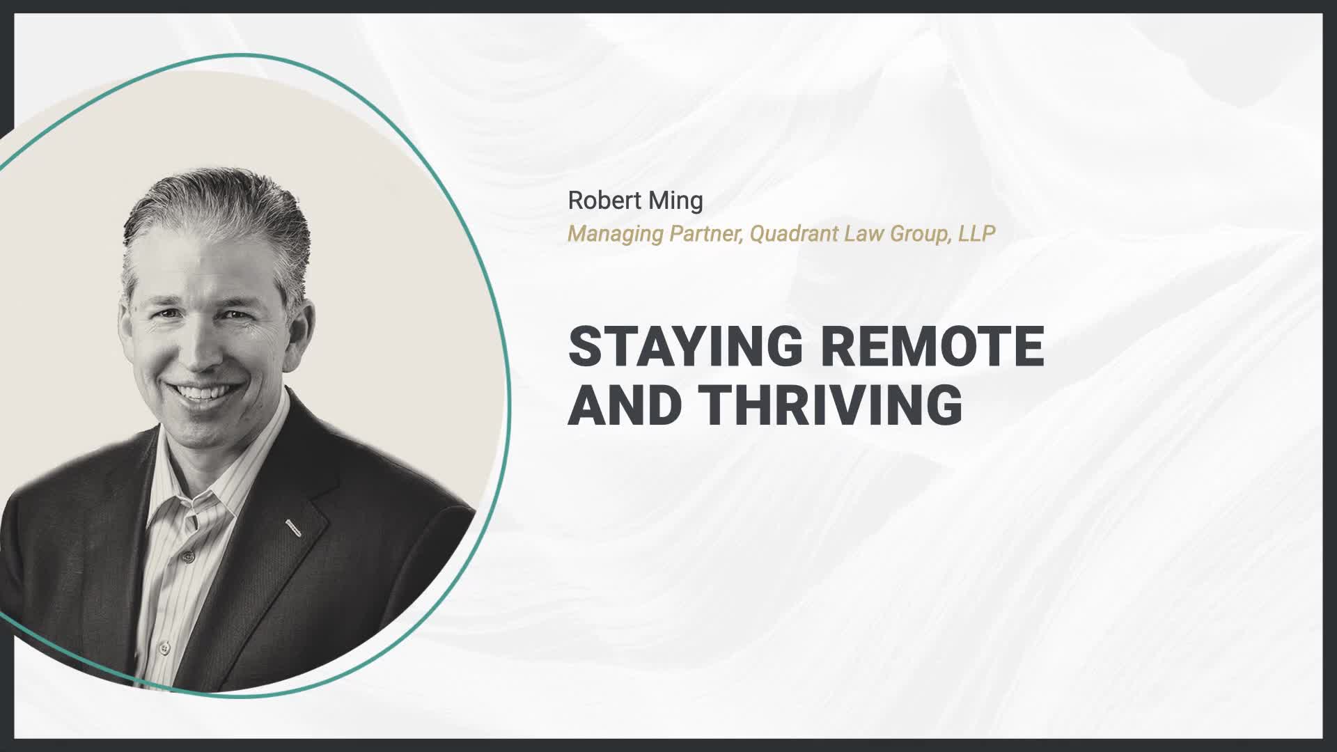 Staying Remote and Thriving - C12